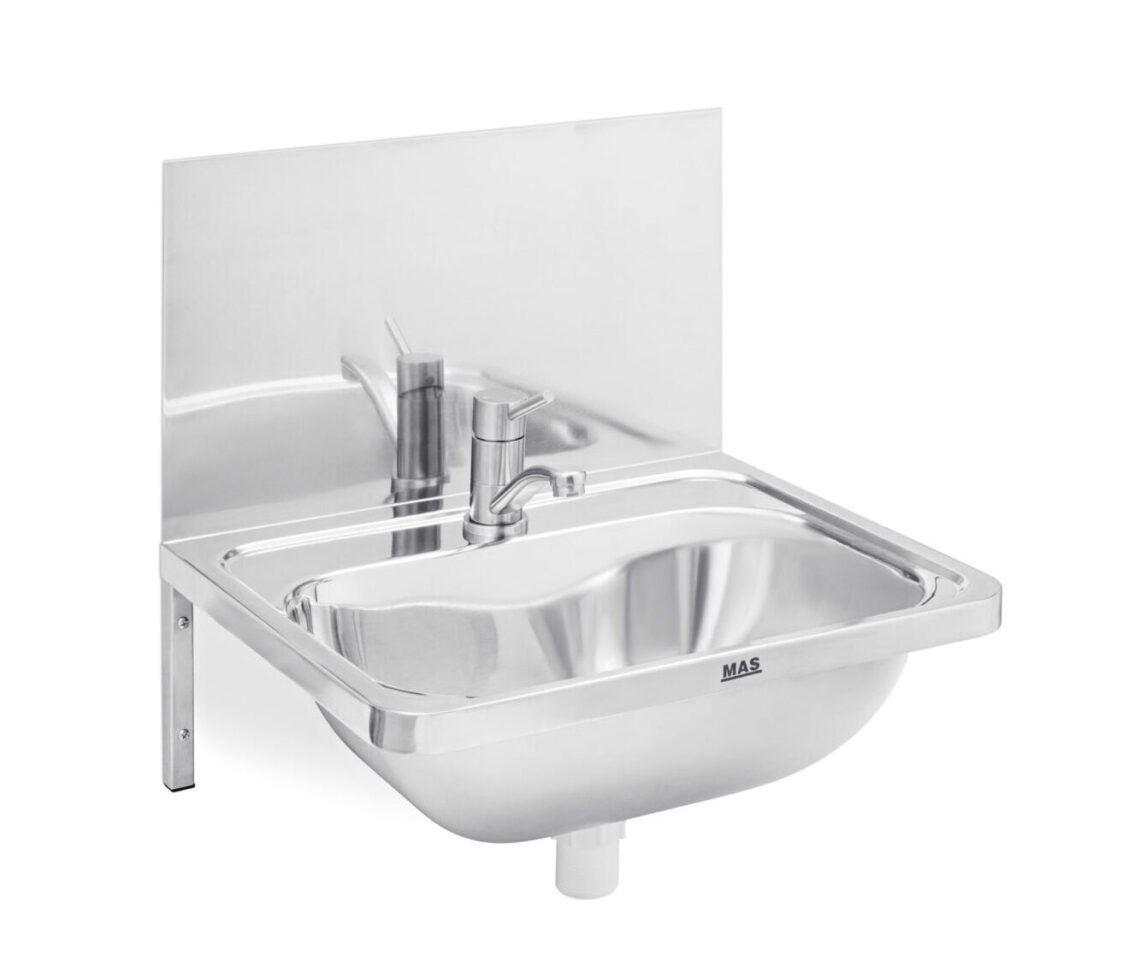 HB300CMP Hand Basin with Splashback Complete | MAS